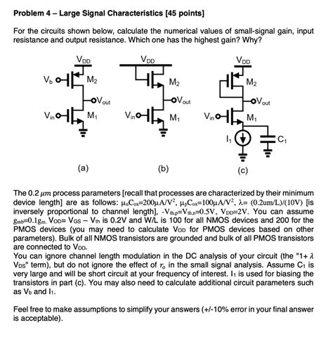 Problem 4 Large Signal Characteristics 45 Points