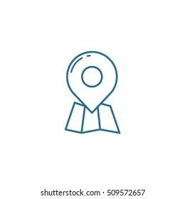 Gps Pointer Outline Icon Stock Vector Royalty Free Shutterstock