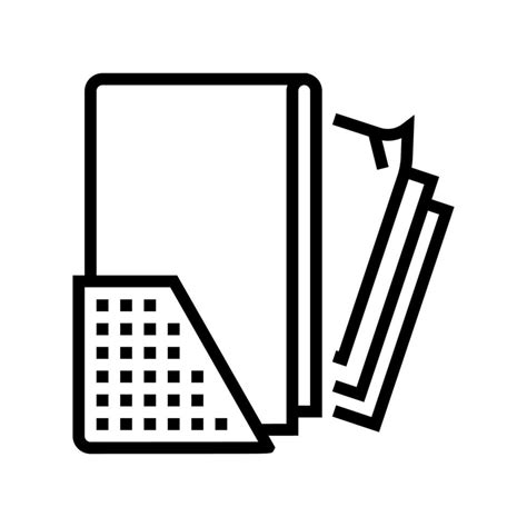 Leather Material Line Icon Vector Illustration 10188100 Vector Art At