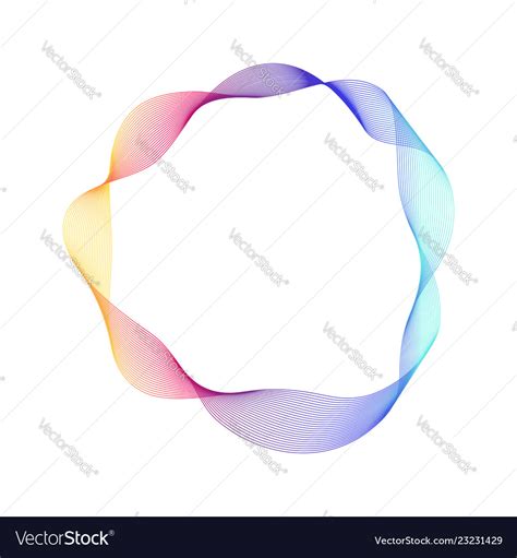 Dynamic Ring Shape Abstract Modern Graphic Vector Image