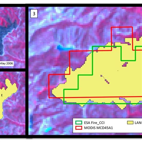 Example Of Polygon Intersection Assessment 1 Burn Scar Visible On