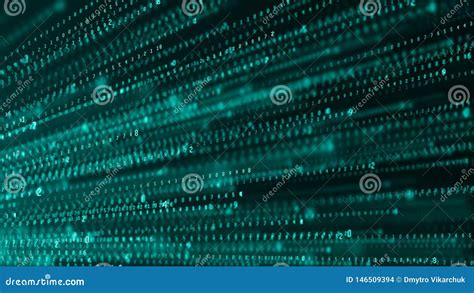 Binary Code Abstract Technology Background Big Data Coding Or Hacker