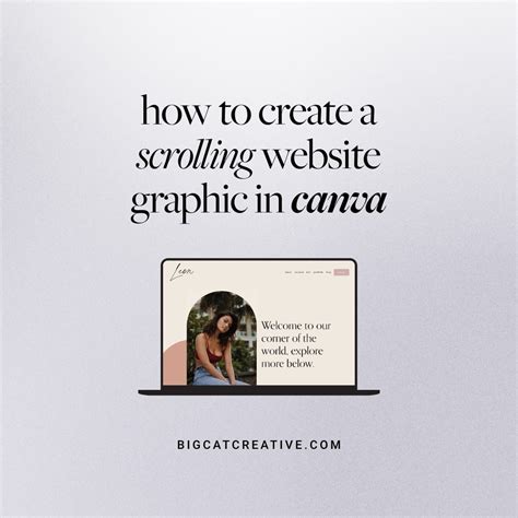 How To Create A Scrolling Computer Mockup In Canva Easy — Big Cat