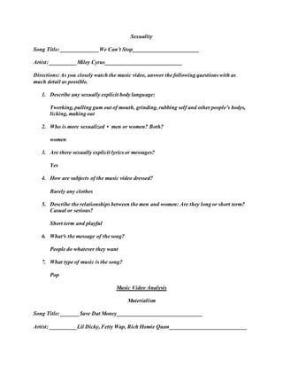 Video Worksheet PDF