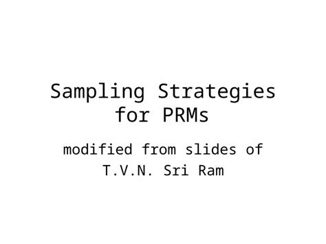 Ppt Sampling Strategies For Prms Dokumen Tips
