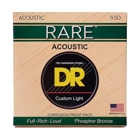 Dr Strings Rpml 11 Rare Acoustic Strings Custom Lite 11 50 Cosmo Music