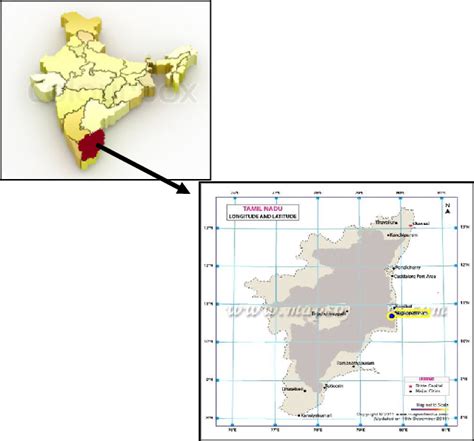 Map Showing The Nagapattinam Coast Download Scientific Diagram