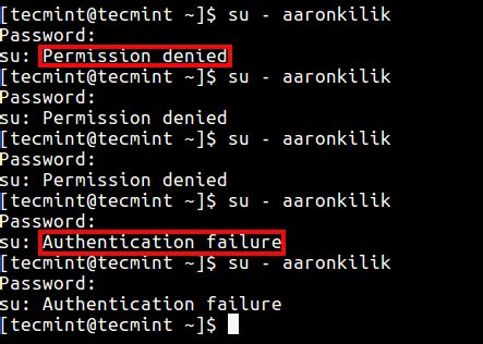 How To Lock And Unlock User After Failed Ssh Login Attempts