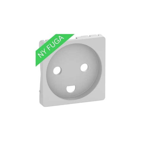 Lk Lauritz Knudsen Cover For Fuga Socket 2 Pol 1 Modul Med Jord Med Led