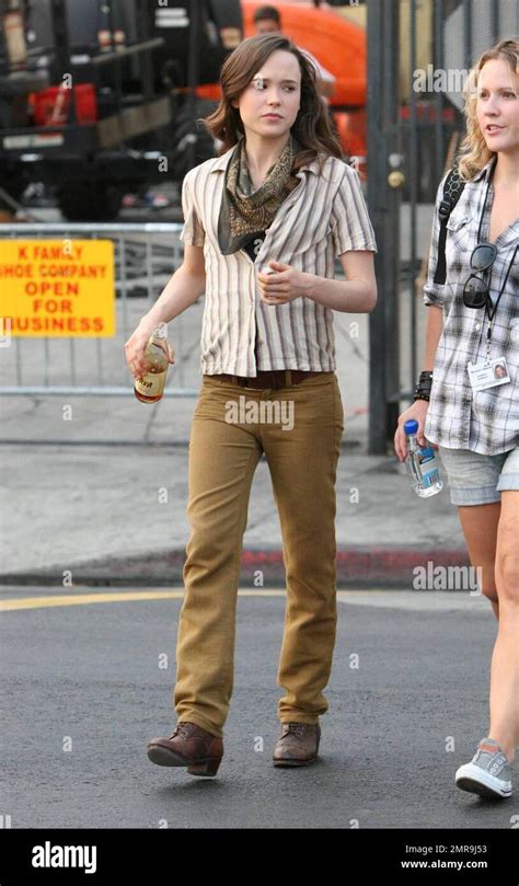 Ellen Page Films On The Set Of The New Film Inception Also Known Under The Working Title