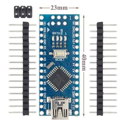 NANO V3 ATmega328P Valdiklis Suderinamas Su Arduino