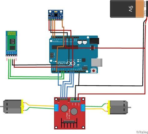 Diy Self Balancing Robot Dc Motors Bluetooth Hc 05 7 Steps Instructables