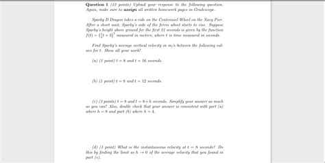 Solved Question 1 12 ﻿points ﻿upload Your Response To The
