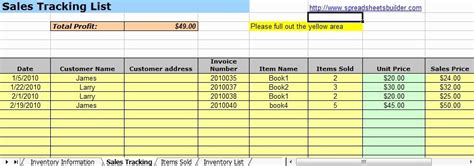 Sales Tracker Excel Template