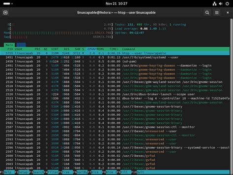 how to install htop on fedora 40 or 39 linuxcapable