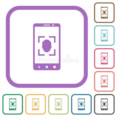Face Detection Mobile Stock Illustrations 2472 Face Detection Mobile