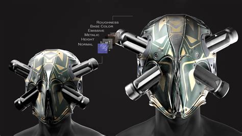 3d Model 20 Scifi Helmet With Textures Ready For Games And 3d Softwares