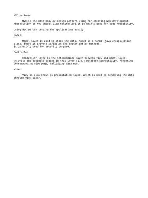 Mvc Pattern Pdf Art