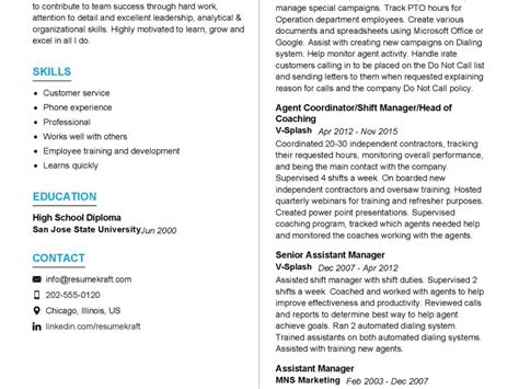 Operations Manager Cv Sample In 2026 Resumekraft
