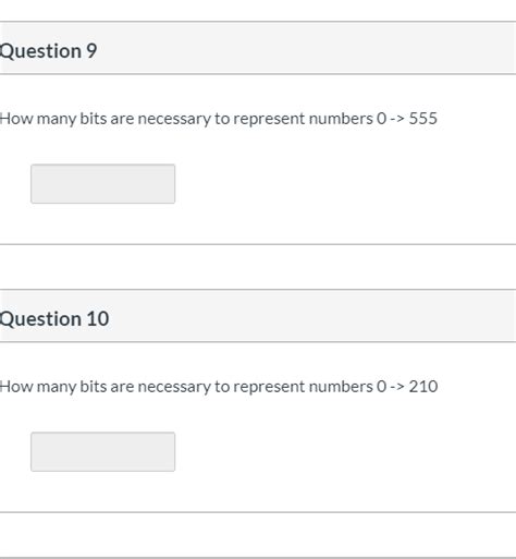Solved Question How Many Bits Are Necessary To Represent Chegg