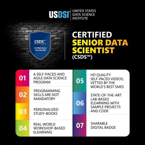 Usdsi Datascientist Csds Certifictaion Dataanalytics Ai Ml Datacenter