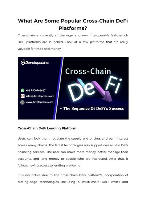 Ppt What Are Some Popular Cross Chain Defi Platforms Powerpoint Presentation Id11439093