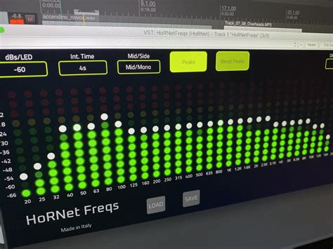 Hornet Freqs Free Audio Spectrum Analyzer Plugin