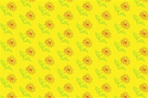 Pattern With Floral And Geometric Elements Intersecting Curved And