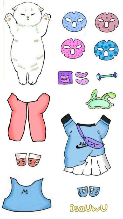Paper Doll Cat Printable