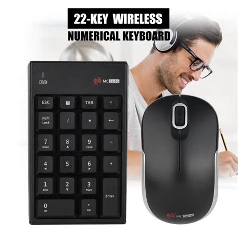 Jual 22 Key Wireless Keypad Mouse Set 2 4GHz USB Numeric Mini Keyboard Jakarta Barat