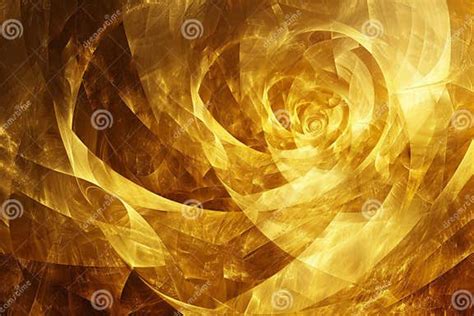 Elegant Swirling Golden Patterns Forming a Fractal Spiral, Perfect for ...