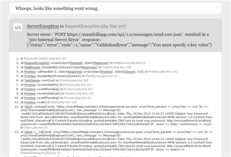 Laravel 52 Reset Password Mandrill Stack Overflow