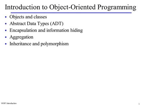 PDF Introduction To Object Oriented Programmingpeople Cs Aau Dk Torp Teaching E OOP