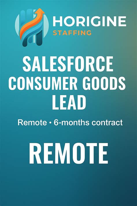Salesforcejobs Salesforcelead Consumergoodscloud Salesforcecareers