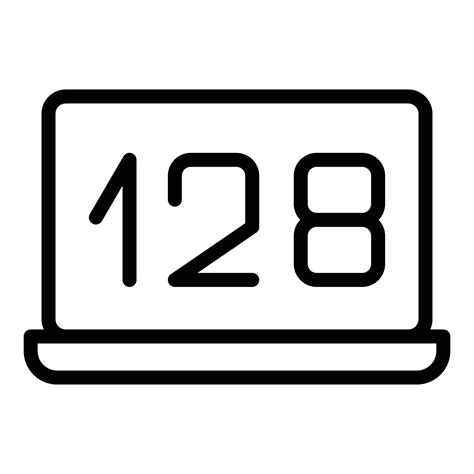 Laptop Memory Icon Outline Vector Data Mobile 15214086 Vector Art At Vecteezy