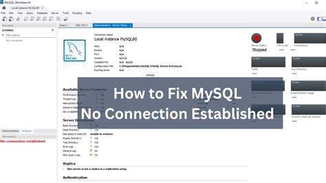 Mysql No Connection Established In Workbench Error How To Fix No