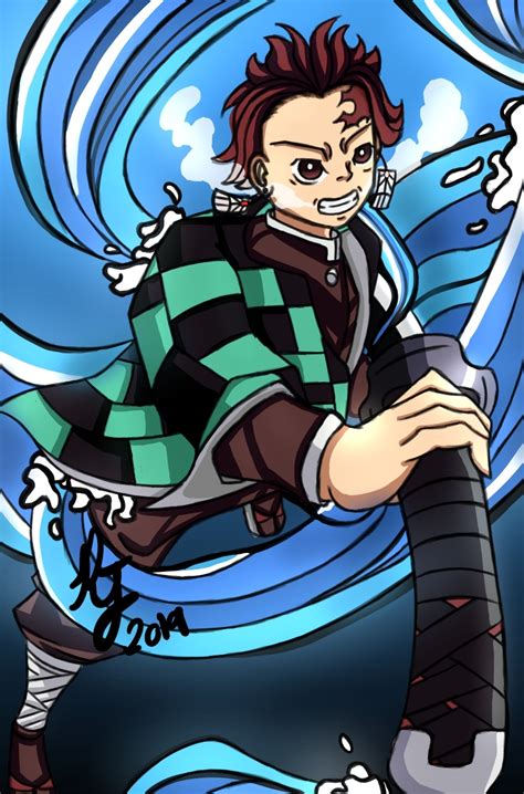 Demon Slayer Tanjiro Water Breathing Form By Rjsanimation On Newgrounds