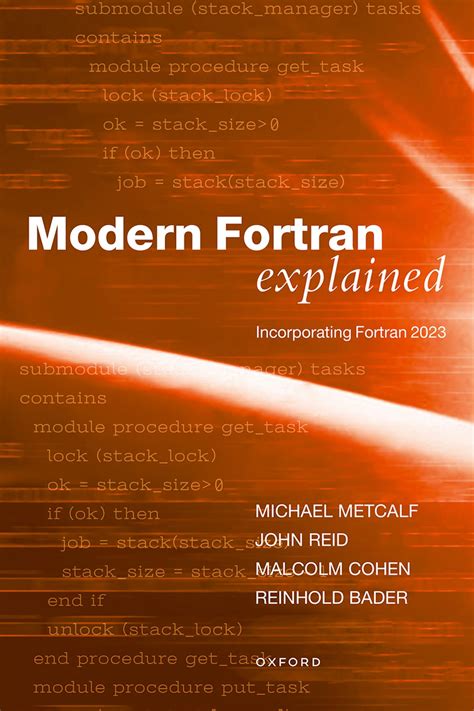 Modern Fortran Explained Incorporating Fortran 2023 Numerical Mathematics And Scientific
