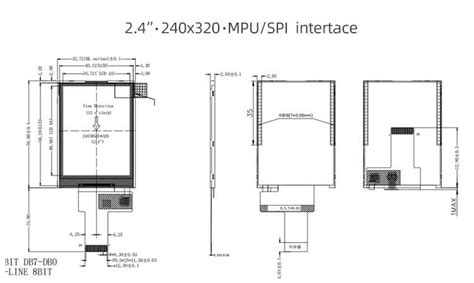 Inch TFT LCD Display X ST V SPI MCU BIT LCD Module YOURITECH
