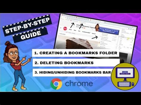 How To Create A Bookmarks Folder Delete A Bookmark And Hide Unhide The Bookmarks Bar YouTube