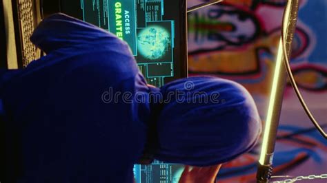 Vertical Video Hackers Happy After Sabotaging Computers Stock Video Video Of Victims Network