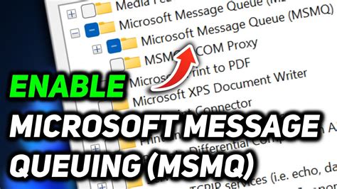 how to enable microsoft message queuing msmq in windows 11 youtube