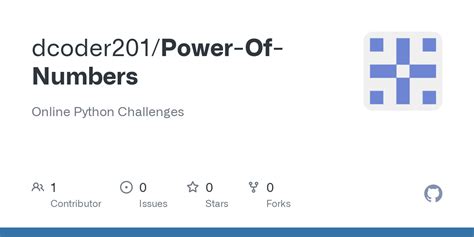 GitHub Dcoder Power Of Numbers Online Python Challenges