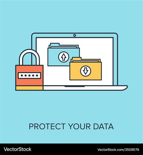 Data Security Concepts Royalty Free Vector Image