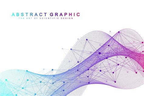 Big Genomic Data Visualization Dna Helix Vector Image
