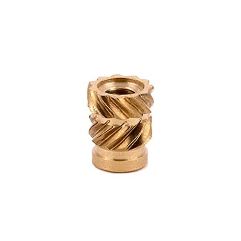 Threaded Insert For Plastic Straight Flush Brass Thread Inserts 4 40 Pack Of 100