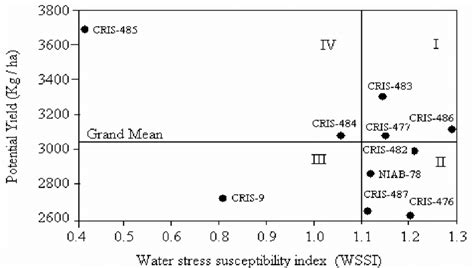 Biplot Between Maximum Production Under Optimum Irrigation Conditions