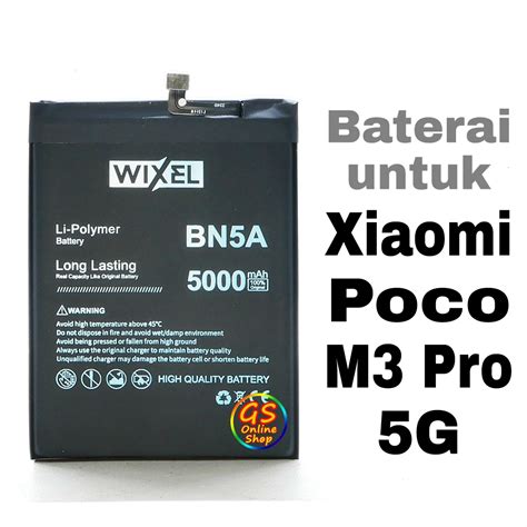 Jual Baterai Wixel BN A Untuk Handphone Xiaomi Poco M Pro G Shopee Indonesia