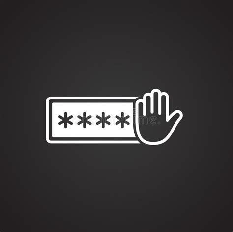 Password Related Icon On Background For Graphic And Web Design Simple Illustration Stock Vector