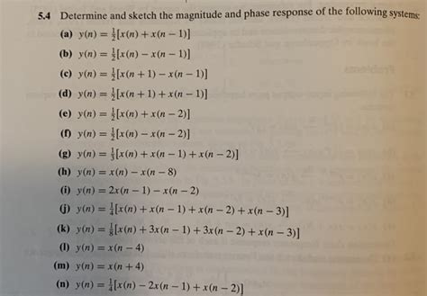 Solved Determine And Sketch The Magnitude And Phase Response Chegg Com